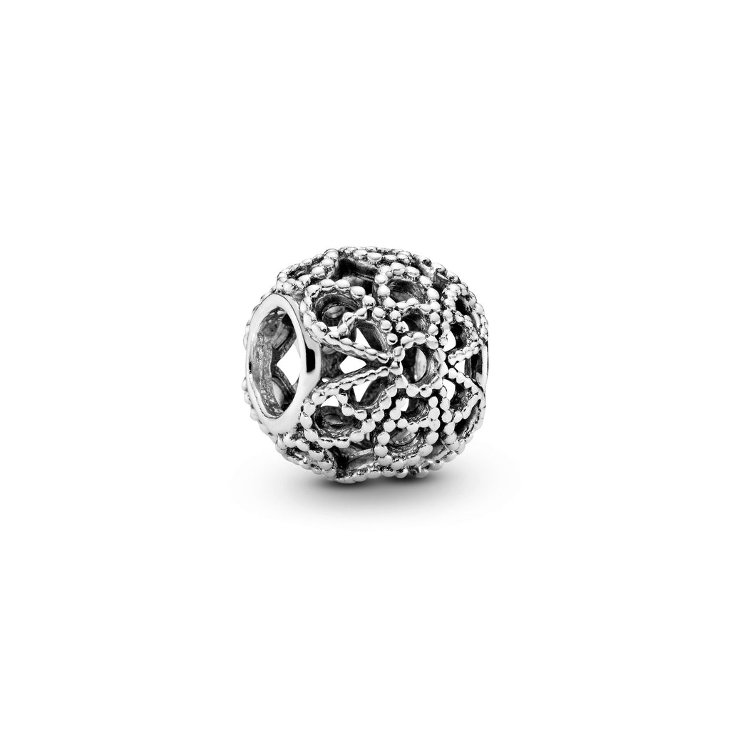 Openwork roses silver charm Pandora Jordan