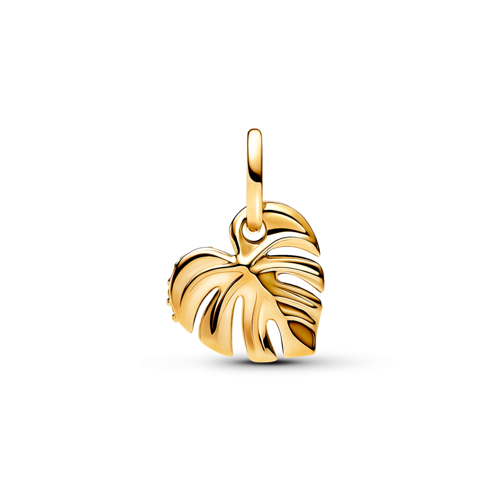 Sparkling Monstera Leaf Dangle Charm – Pandora Jordan