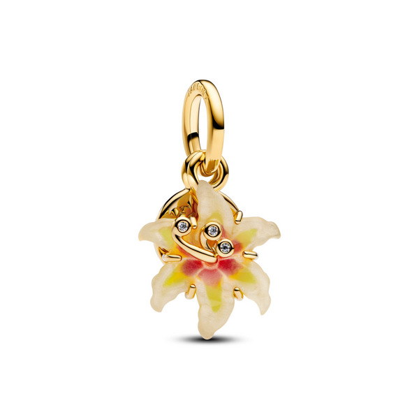Disney Tangled Sundrop Flower Glow-in-the-dark Charm 14k gold plating