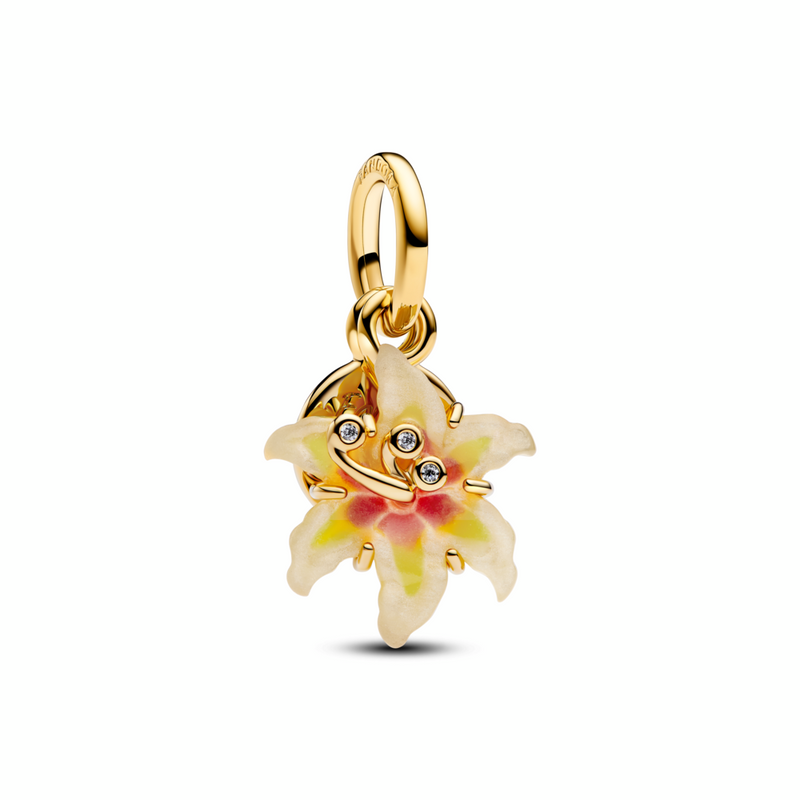 Disney Tangled Sundrop Flower Glow-in-the-dark Charm 14k gold plating
