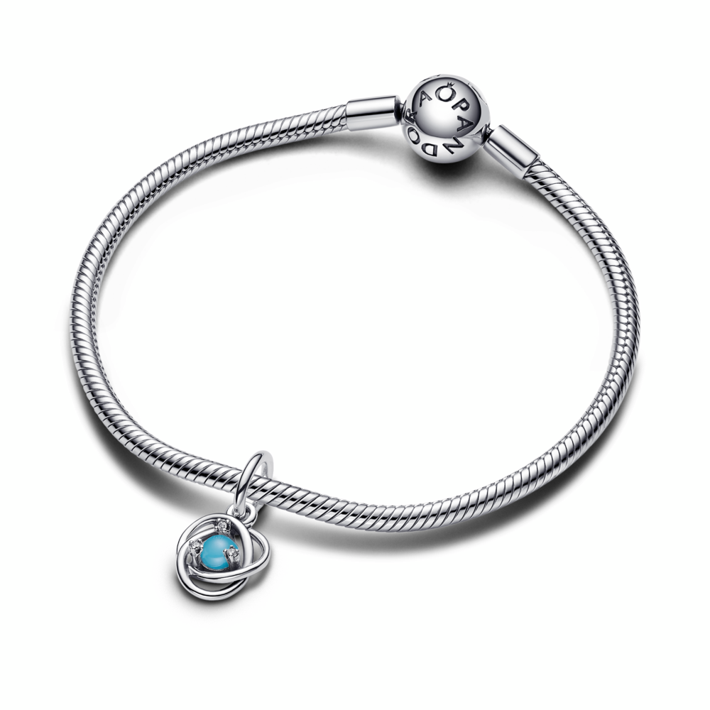 December Birthstone Blue Eternity Circle Dangle Charm – Pandora Jordan