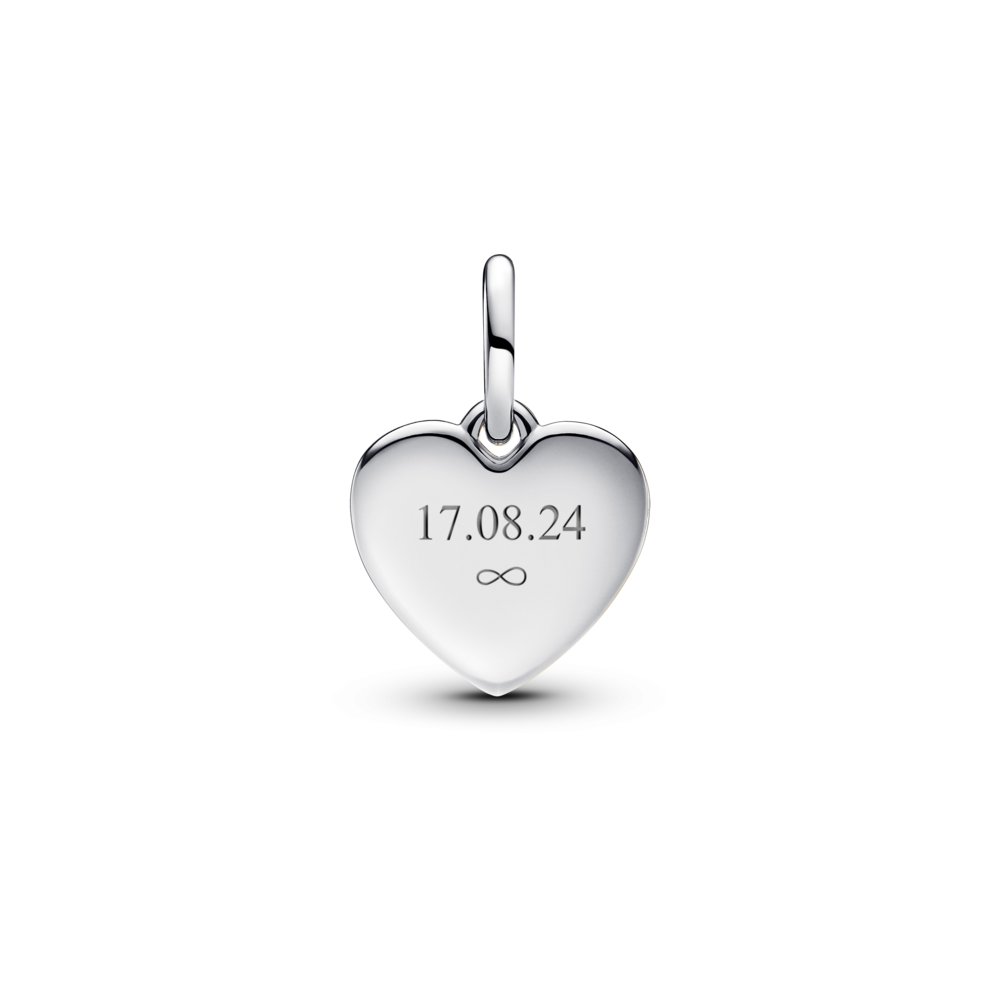 Engravable Love Heart Dangle Charm – Pandora Jordan