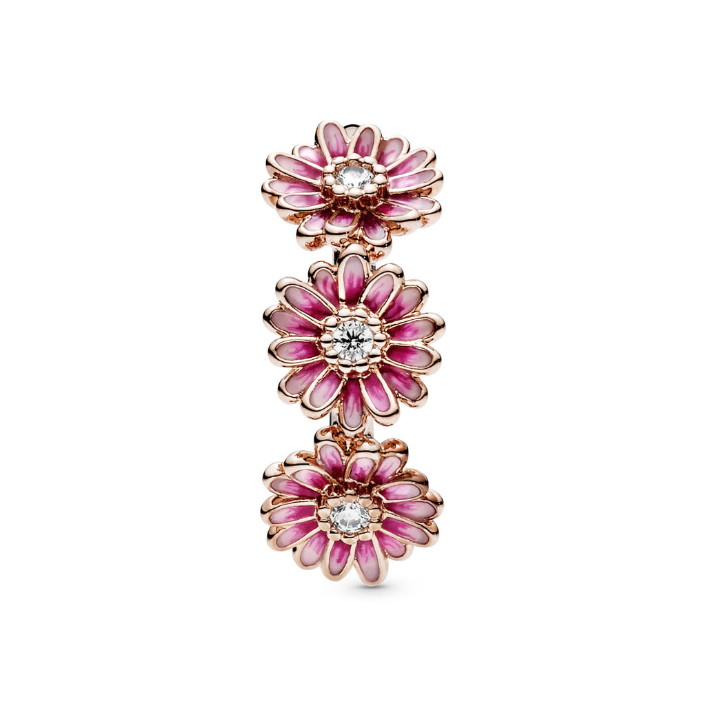 Pink Daisy Flower Trio Ring – Pandora Jordan