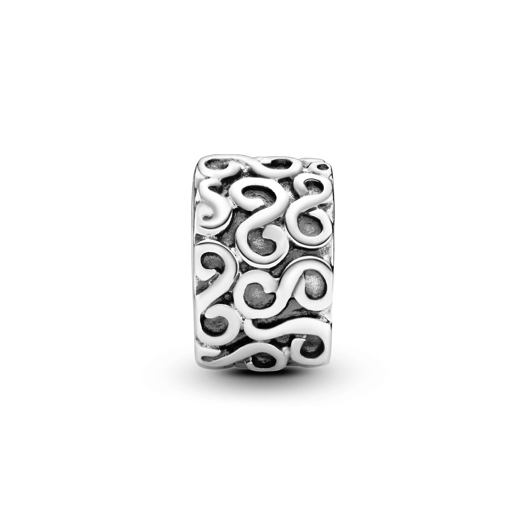 Abstract silver clip – Pandora Jordan