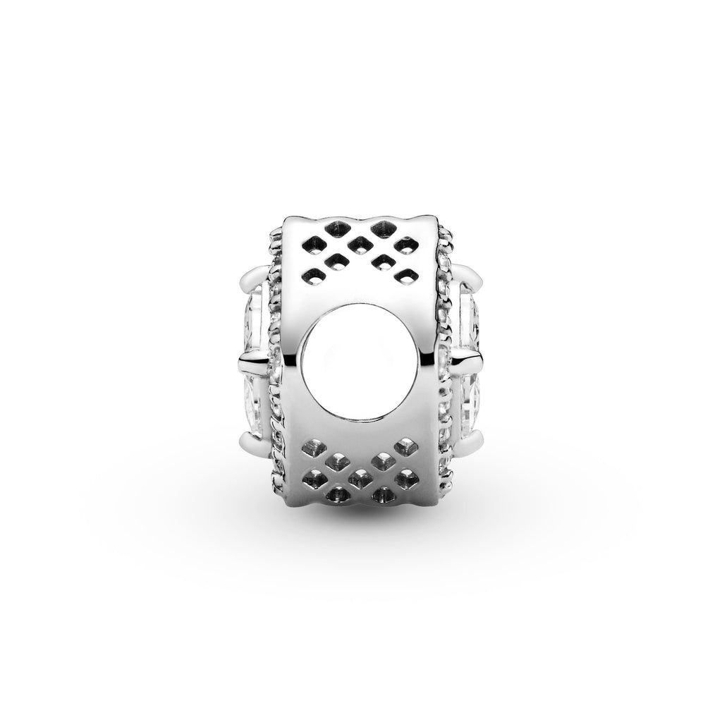 Square Sparkle Halo Charm – Pandora Jordan