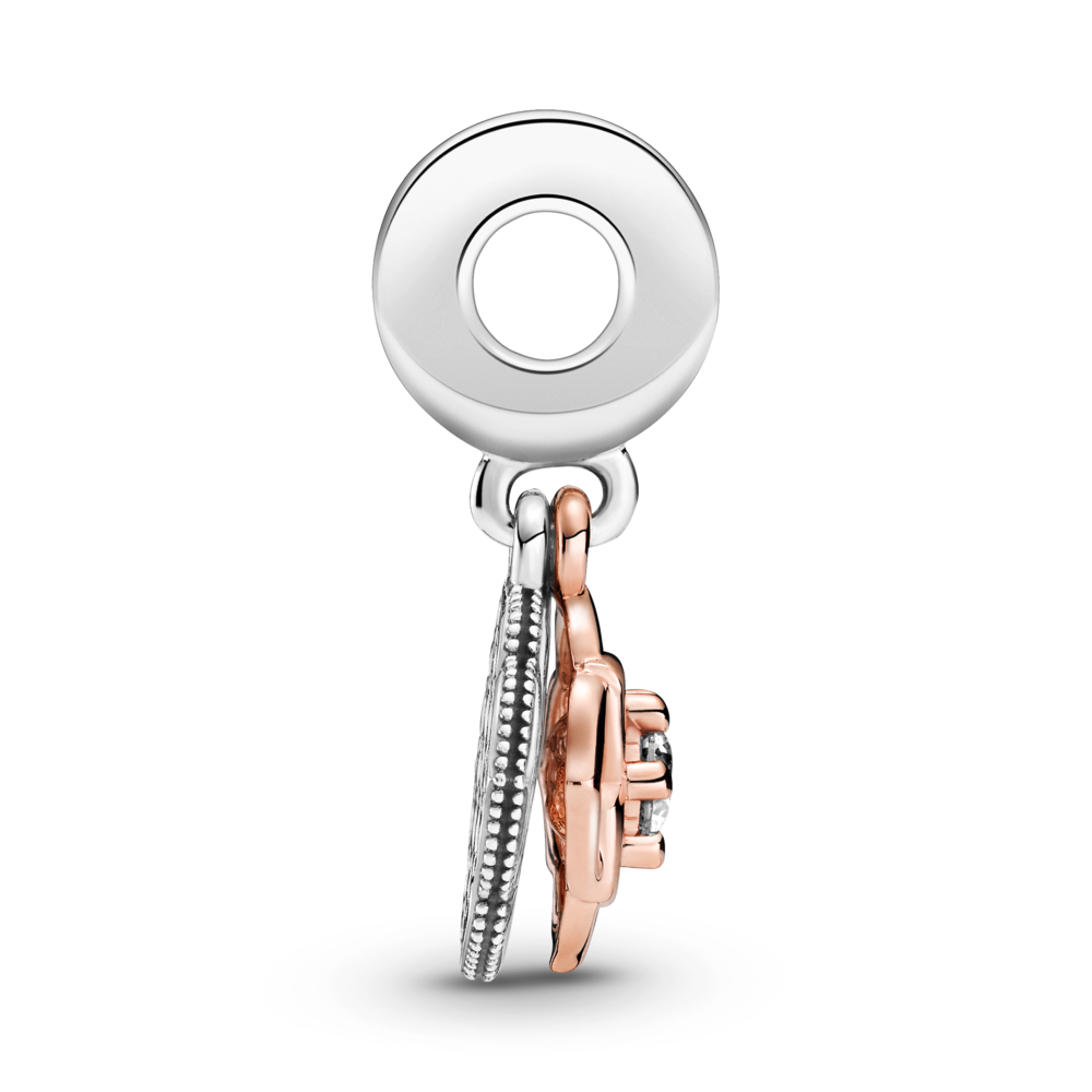 Two-tone Rose Dangle Charm – Pandora Jordan
