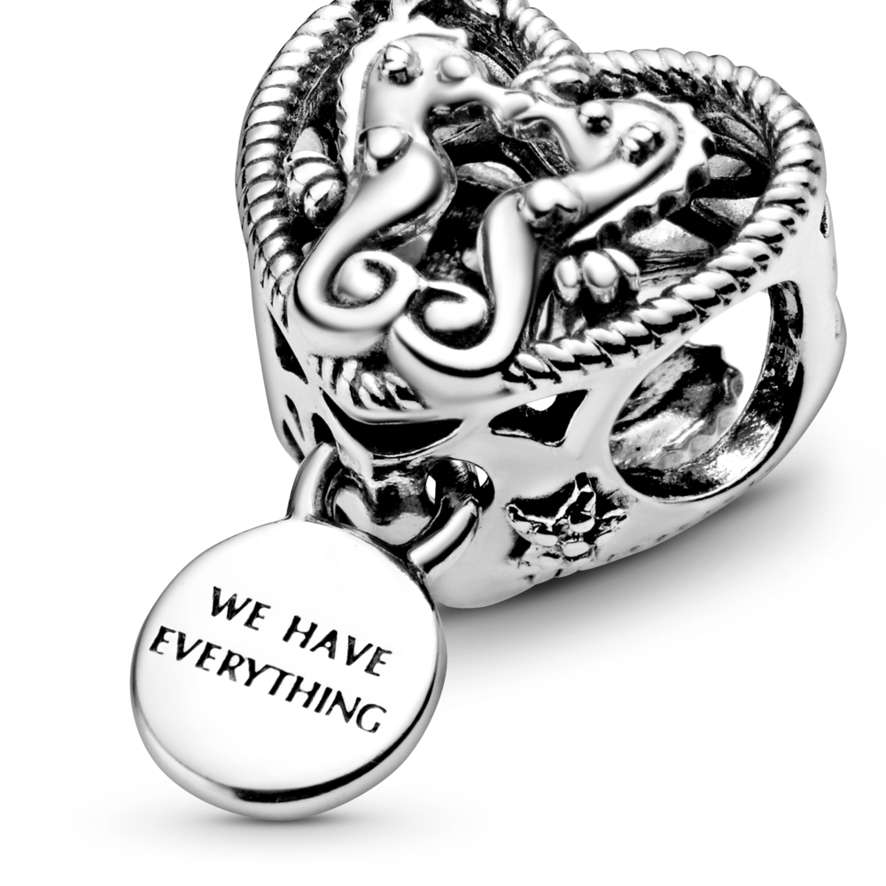 Openwork Seahorses Heart Charm – Pandora Jordan